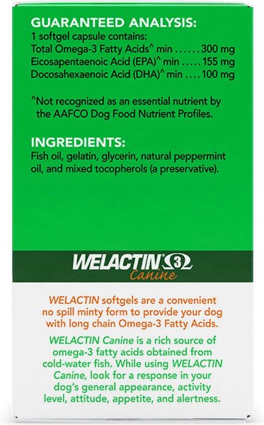 NUTRAMAX Welactin Omega-3 Fish Oil Liquid Softgels Skin & Coat ...