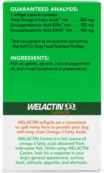 NUTRAMAX Welactin Omega-3 Fish Oil Liquid Softgels Skin & Coat ...