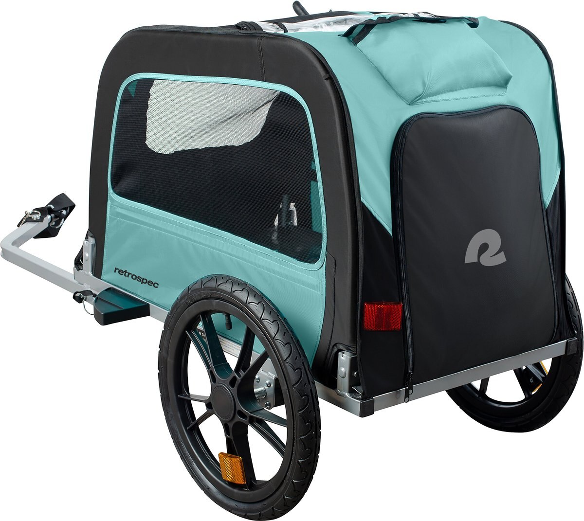 RETROSPEC Rover Waggin Dog & Cat Bike Trailer, Blue Ridge - Chewy.com