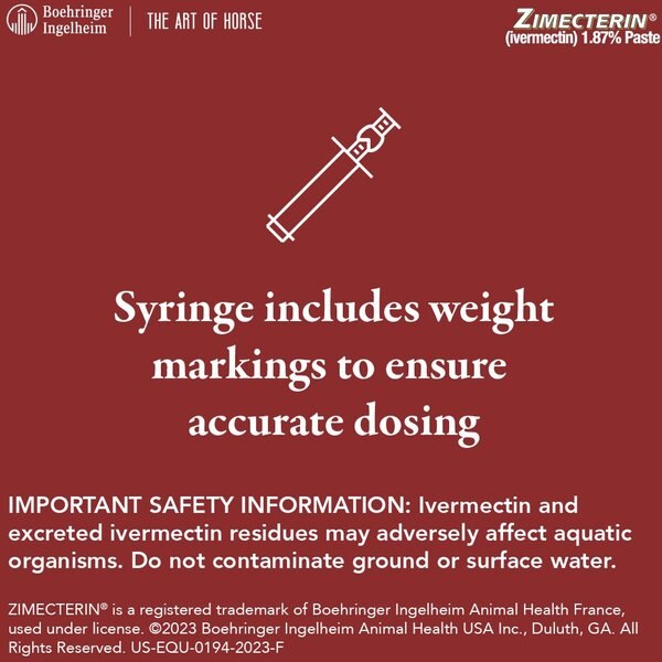 Temporarily Unavailable - ZIMECTERIN (Ivermectin) Oral Paste Horse ...
