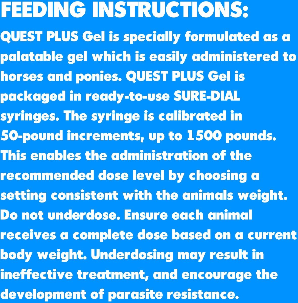 QUEST Gel Dewormer & Boticide for Horses & Ponies, 4 count - Chewy.com