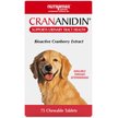NUTRAMAX Crananidin Chewable Tablets Urinary Supplement for Dogs, 150 ...