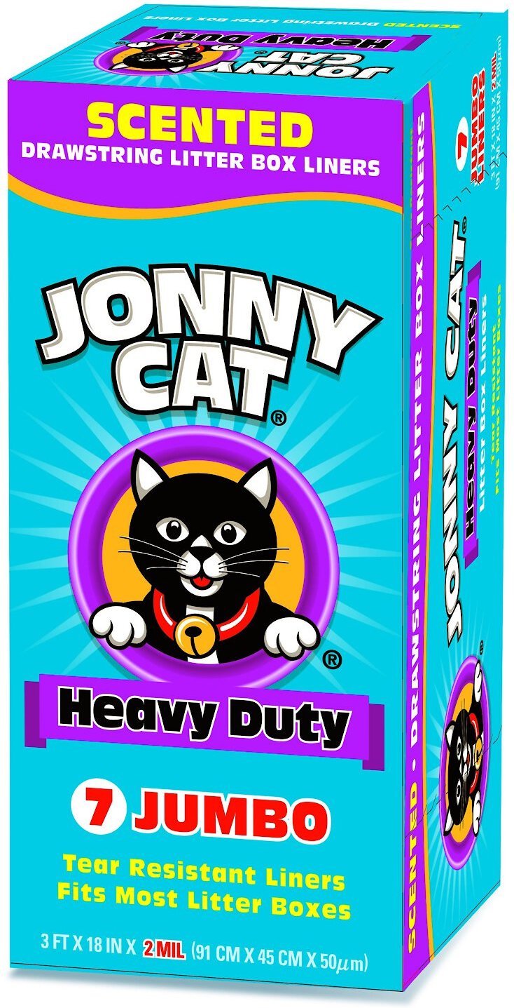 JONNY CAT Heavy Duty Scented Litter Box Liners, 7 count - Chewy.com