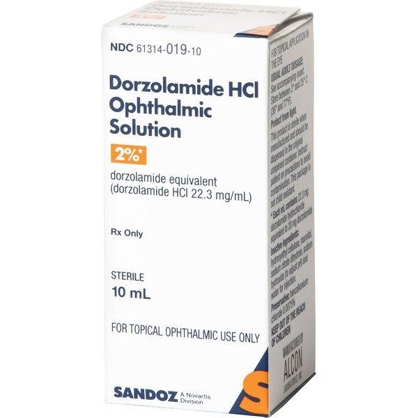 DORZOLAMIDE HCL (Generic) Ophthalmic Solution 2%, 10-mL, bundle of 2 ...