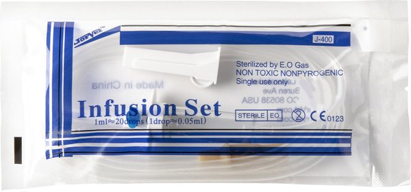 JORVET Infusion Set 72-in, 20 Drops per mL, 4 count - Chewy.com