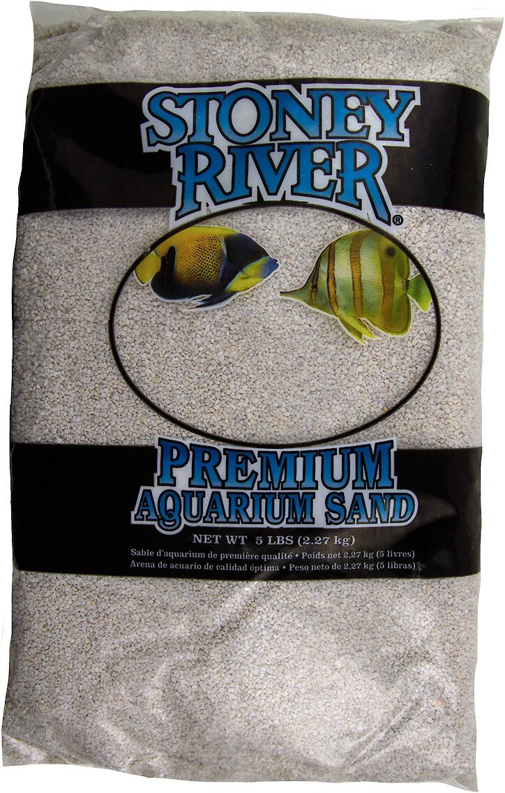 STONEY RIVER Premium Aquarium Sand, 5-lb bag, White - Chewy.com
