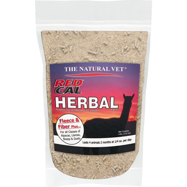 THE NATURAL VET Red Cal Multi-Species Fleece & Fiber Supplement, 4-lb ...