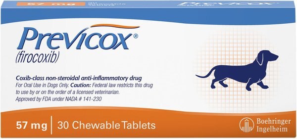 PREVICOX (Firocoxib) Chewable Tablets for Dogs, 57-mg - Easy Refills ...