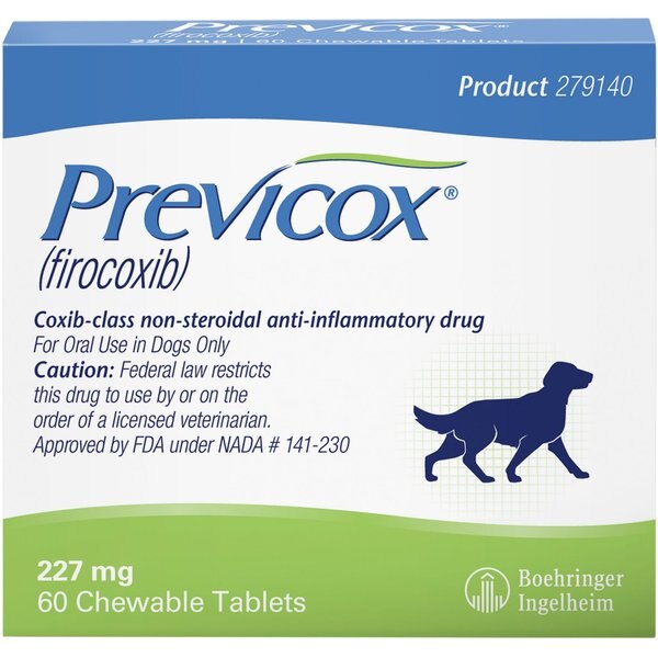 PREVICOX (Firocoxib) Chewable Tablets for Dogs, 227-mg, 60 tablets ...