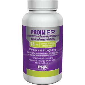 PROIN (phenylpropanolamine hydrochloride) Chewable Tablets for Dogs, 50 ...