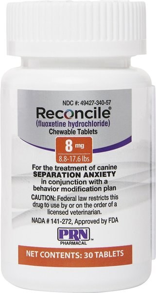 RECONCILE (fluoxetine hydrochloride) Tablets for Dogs, 8-mg, 60 tablets ...