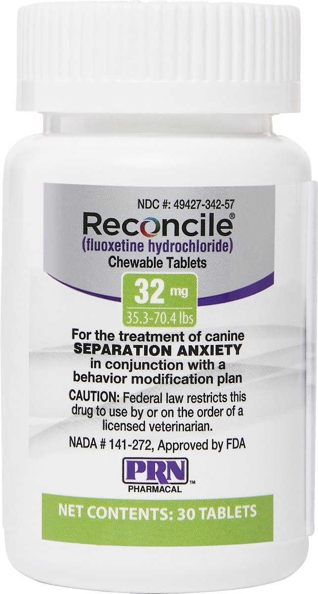 RECONCILE (fluoxetine hydrochloride) Tablets for Dogs, 32-mg, 60 ...