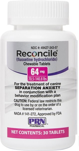 RECONCILE (fluoxetine hydrochloride) Tablets for Dogs, 64-mg, 60 ...