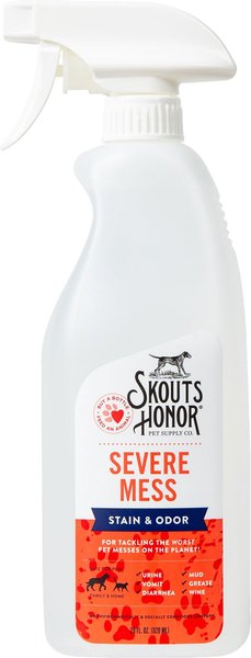 SKOUT'S HONOR Severe Mess Stain & Odor Dog & Cat Spray, 28-fl oz bottle ...