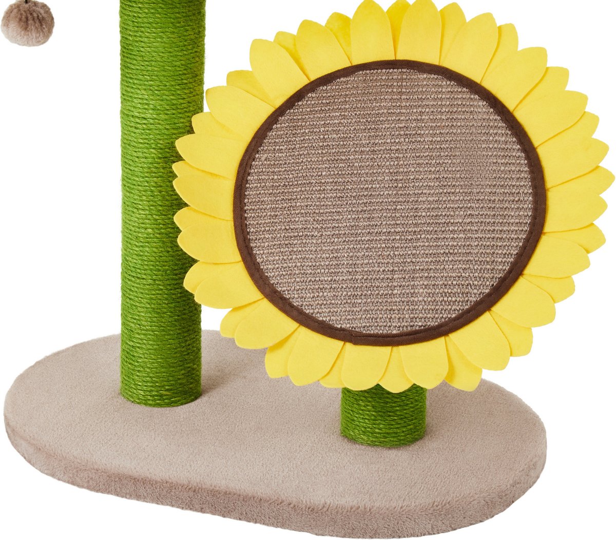 FRISCO Sunflower Cat Scratching Post, Two Posts with Lounger - Chewy.com