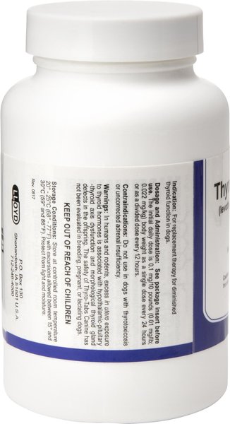 THYRO-TABS (Levothyroxine Sodium) Tablets, 0.1-mg, 30 tablets - Chewy.com