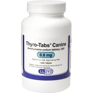 THYRO-TABS (Levothyroxine Sodium) Tablets, 0.8-mg, 120 tablets - Chewy.com