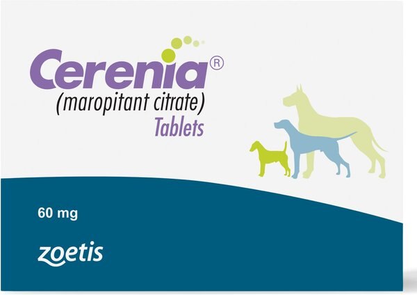 CERENIA (Maropitant Citrate) Tablets for Dogs, 60-mg, 16 tablets ...