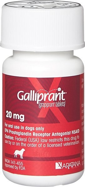GALLIPRANT (grapiprant) Tablets for Dogs, 20-mg, 30 tablets - Chewy.com