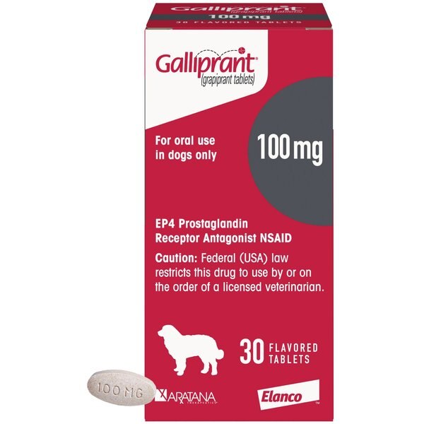 GALLIPRANT (grapiprant) Tablets for Dogs, 100-mg, 30 tablets - Chewy.com
