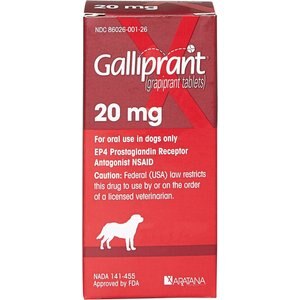 GALLIPRANT (grapiprant) Tablets for Dogs, 20-mg, 60 tablets - Chewy.com