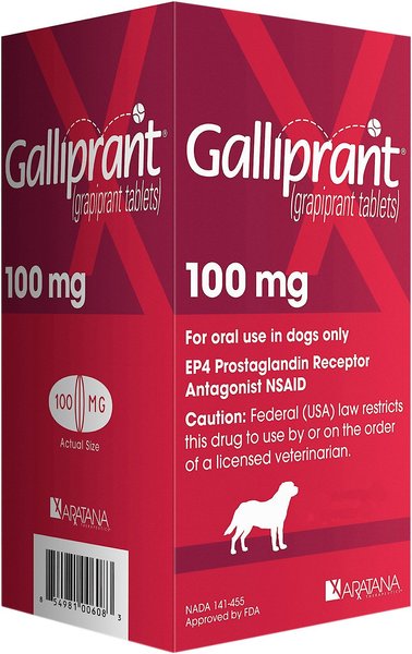GALLIPRANT (grapiprant) Tablets for Dogs, 100-mg, 60 tablets - Chewy.com