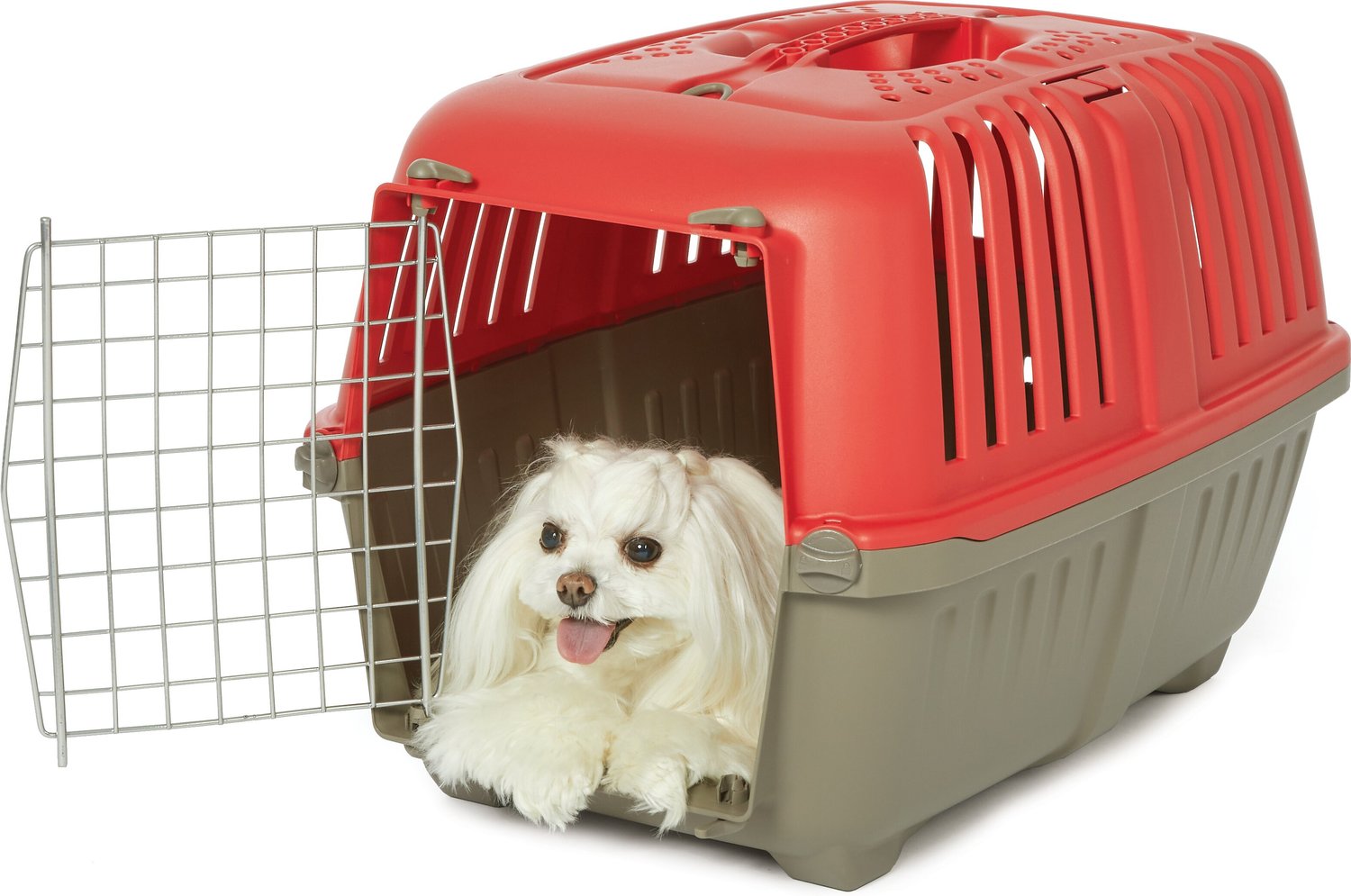 MIDWEST Spree Hard-Sided Dog & Cat Kennel, 24-in, Red - Chewy.com