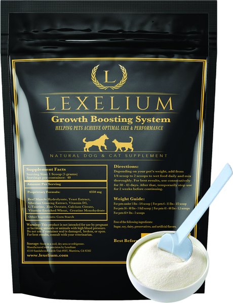 LEXELIUM Growth Boosting System Dog & Cat Supplement, 7-oz bag - Chewy.com