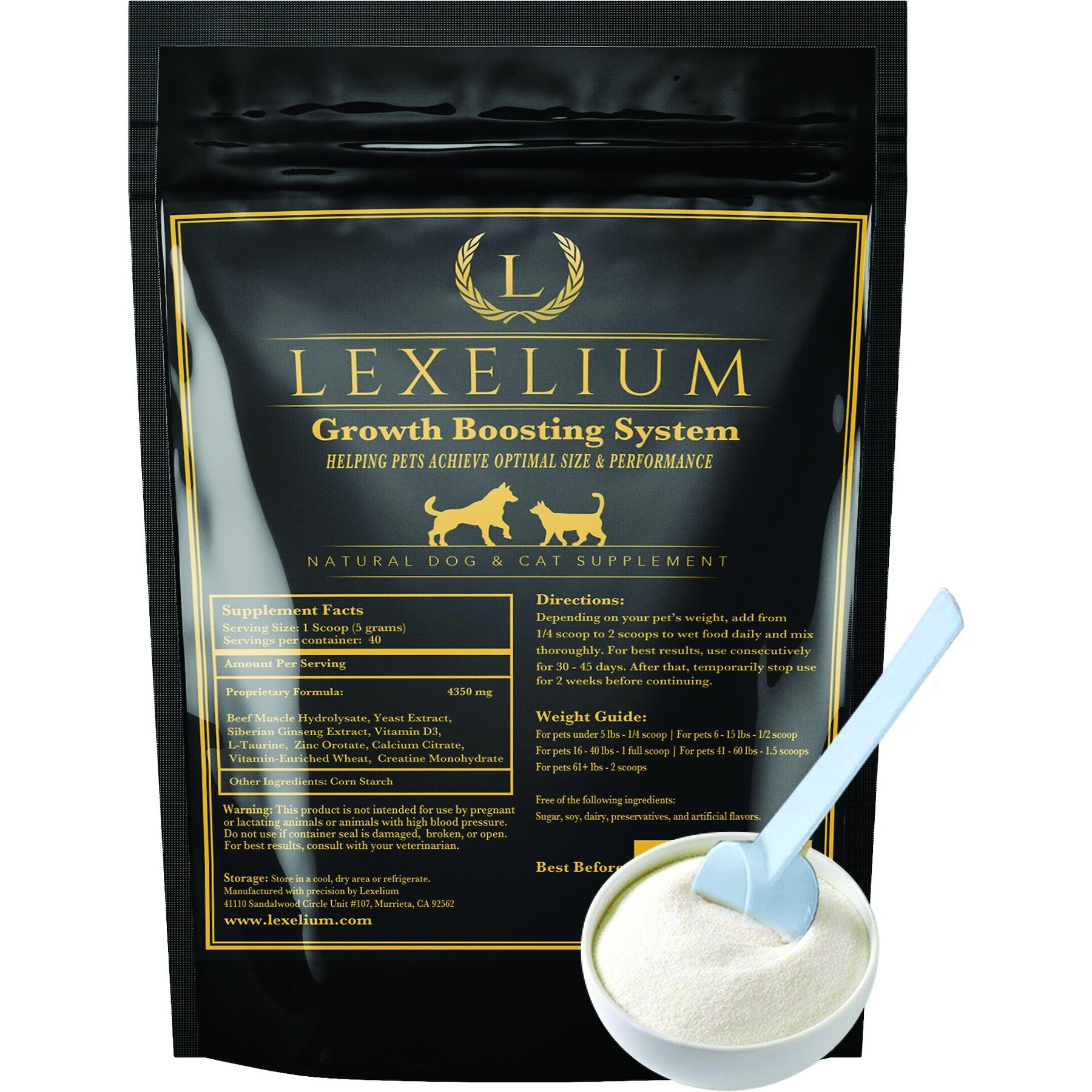LEXELIUM Growth Boosting System Dog & Cat Supplement, 7-oz bag - Chewy.com