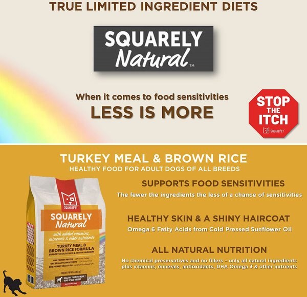 Discontinued - SQUAREPET Squarely Natural Turkey Meal & Brown Rice ...