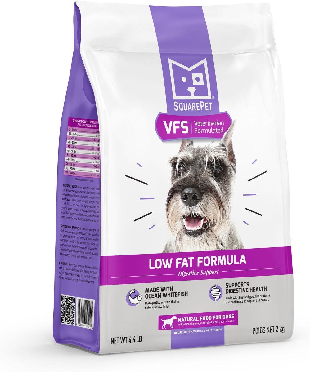 SQUAREPET VFS Digestive Support Low Fat Formula Dry Dog Food, 4.4-lb ...