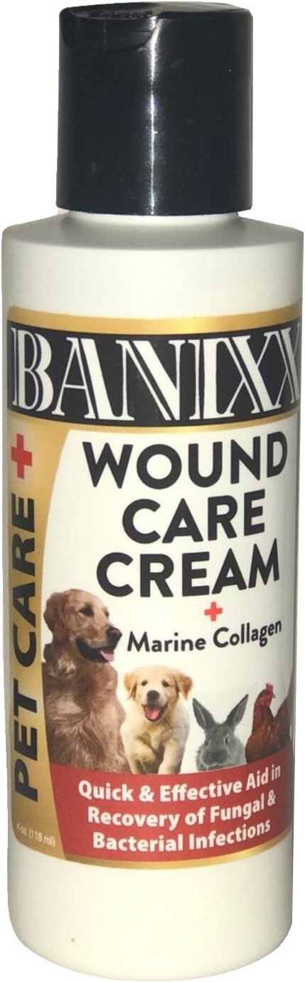 BANIXX Wound Care Pet Cream with Marine Collagen for Dogs, Cats ...