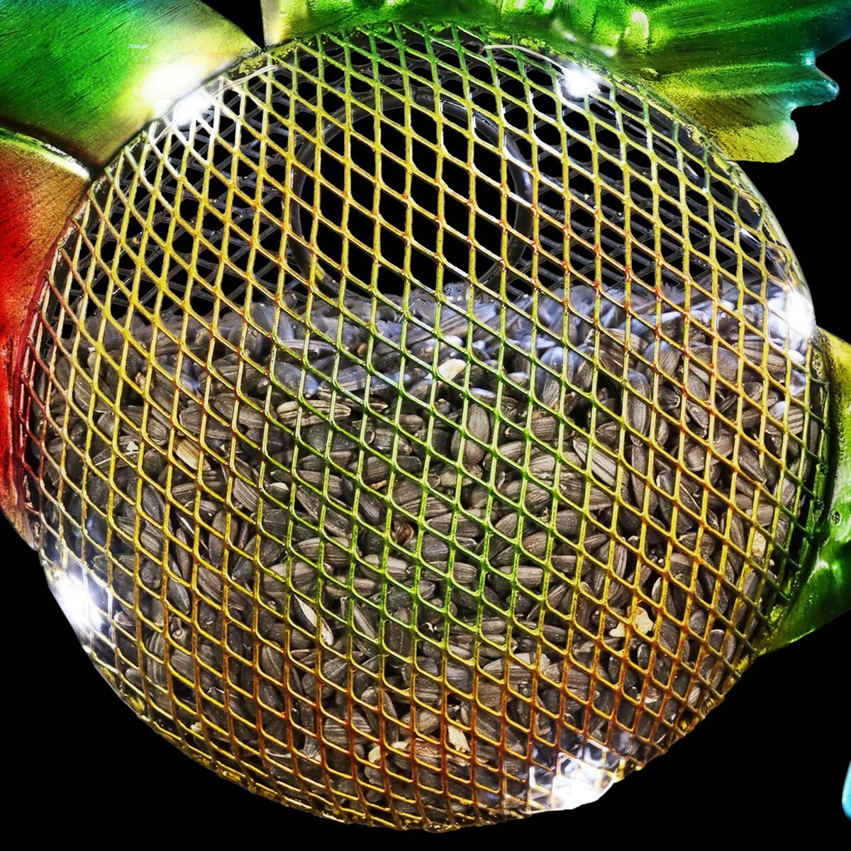 Temporarily Unavailable - EXHART Solar Hanging Metal Mesh Hummingbird ...