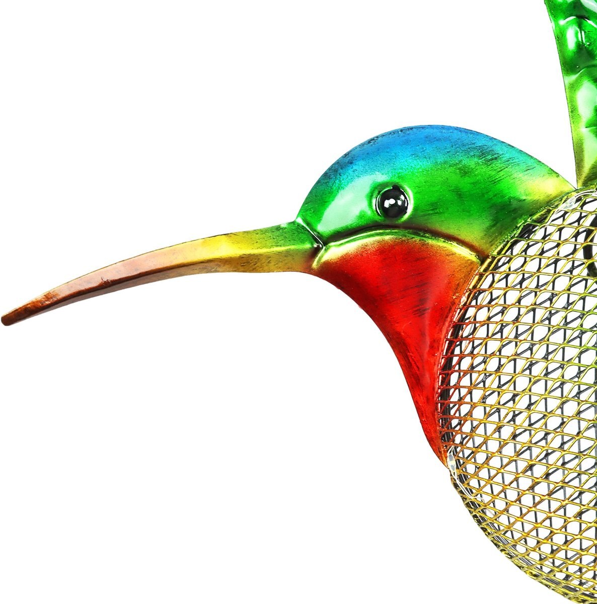 Temporarily Unavailable - EXHART Solar Hanging Metal Mesh Hummingbird ...