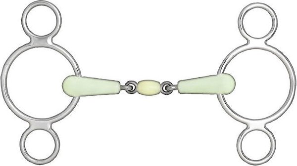 HORZE EQUESTRIAN Apple Flavor Peanut Link Elevator Horse Bit, 5.75 ...