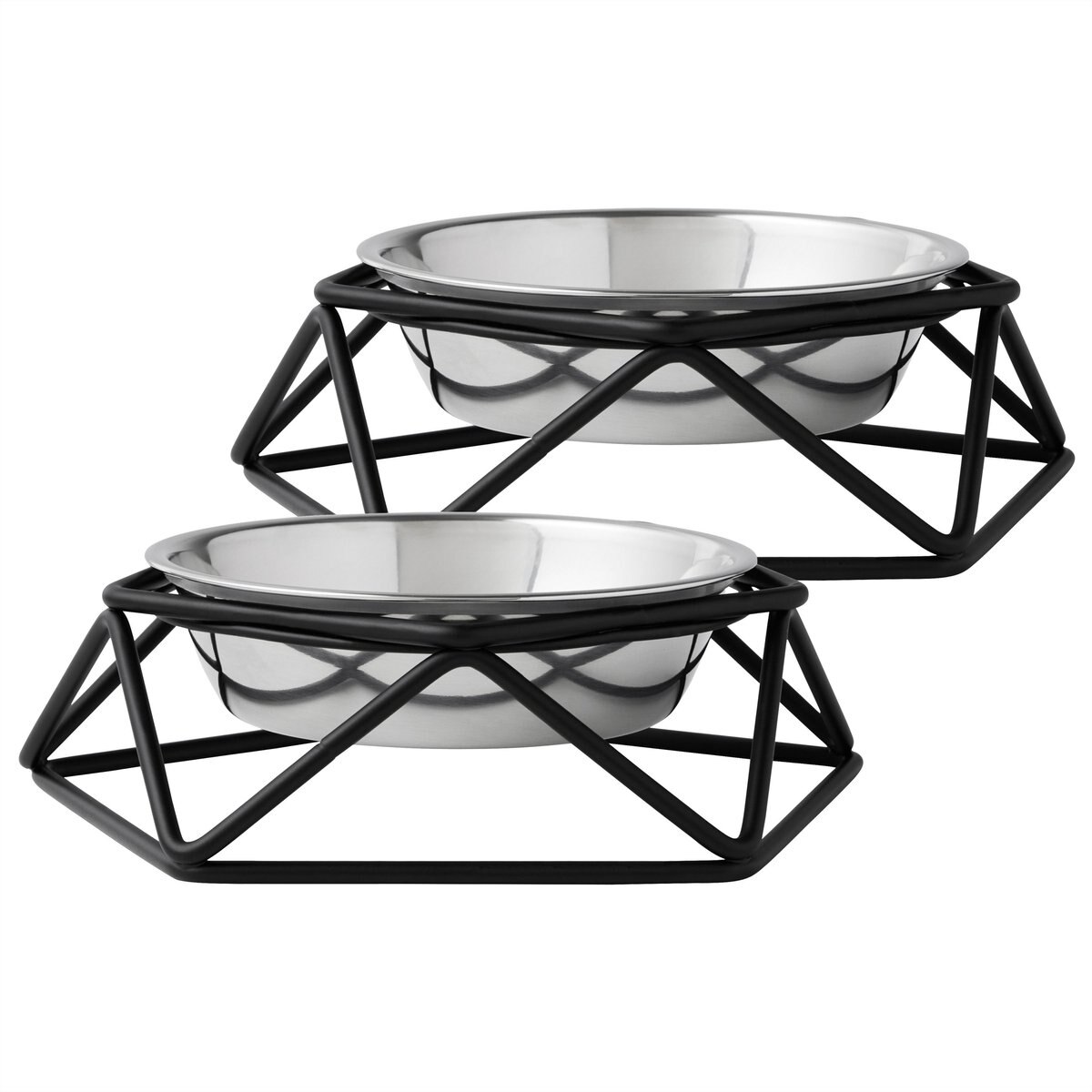 FRISCO Elevated Stainless Steel Dog & Cat Bowl with Metal Stand, Extra ...