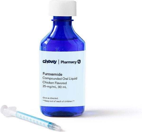 FUROSEMIDE COMPOUNDED Oral Liquid Chicken Flavored for Dogs & Cats, 25 ...