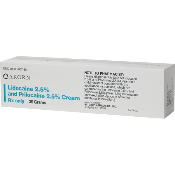 LIDOCAINE Prilocaine (Generic) Cream, 2.5%, 30 gm - Chewy.com