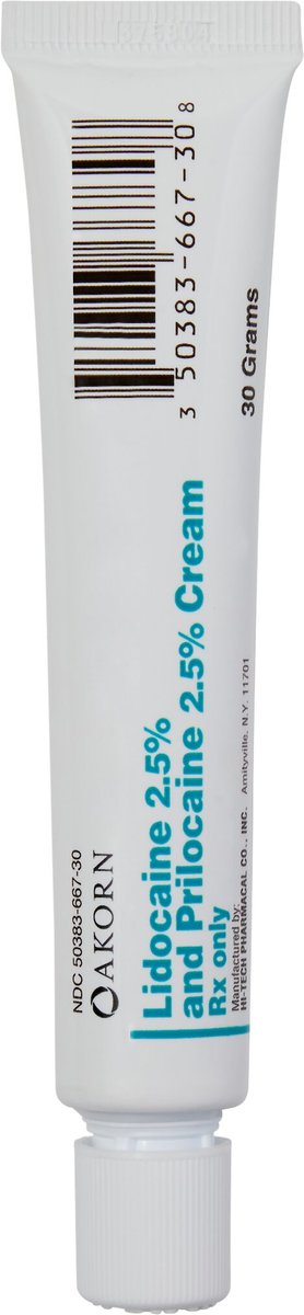 LIDOCAINE Prilocaine (Generic) Cream, 2.5%, 30 gm - Chewy.com