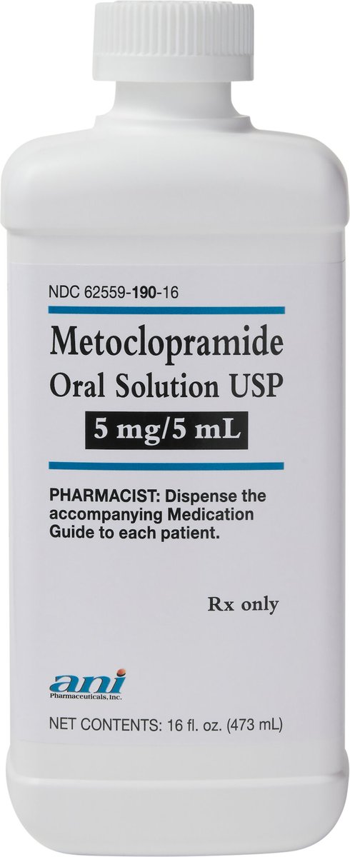 METOCLOPRAMIDE (Generic) Oral Solution, 5mg/5mL, 16-oz - Chewy.com