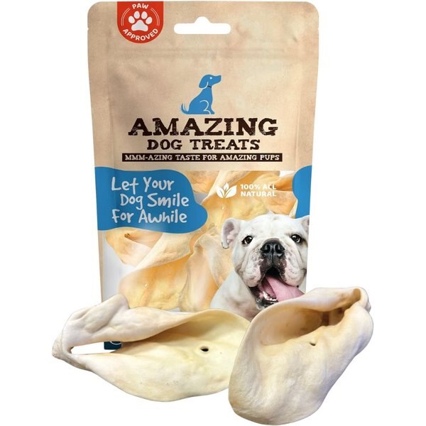 TOP DOG CHEWS Buffalo Beef Cheek Rolls Dog Treat, 5 count, 5 - 6 inches ...