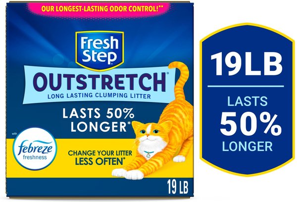FRESH STEP Outstretch Long Lasting Febreze Freshness Scented Clumping ...