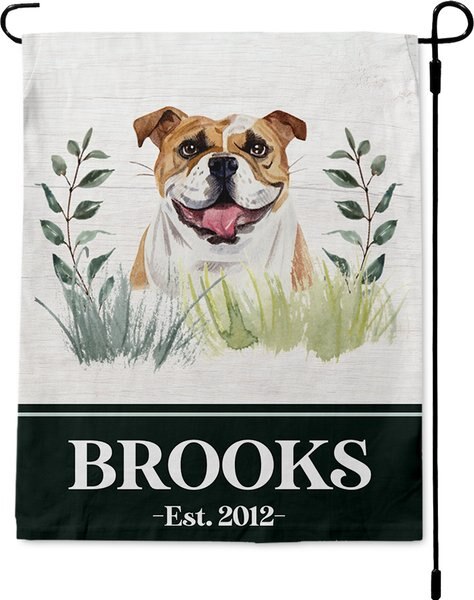 Discontinued - 904 CUSTOM Personalized Dog Breed Botanical Garden Flag ...