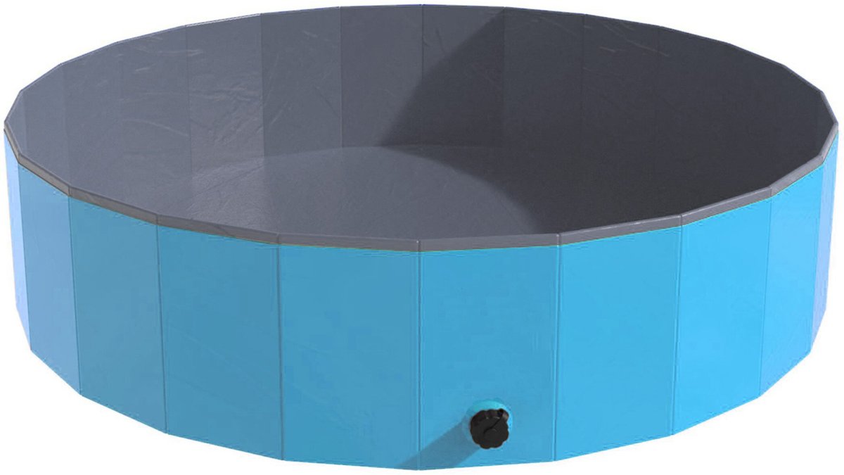 PET ADOBE Foldable Dog Pool, Blue, Large - Chewy.com
