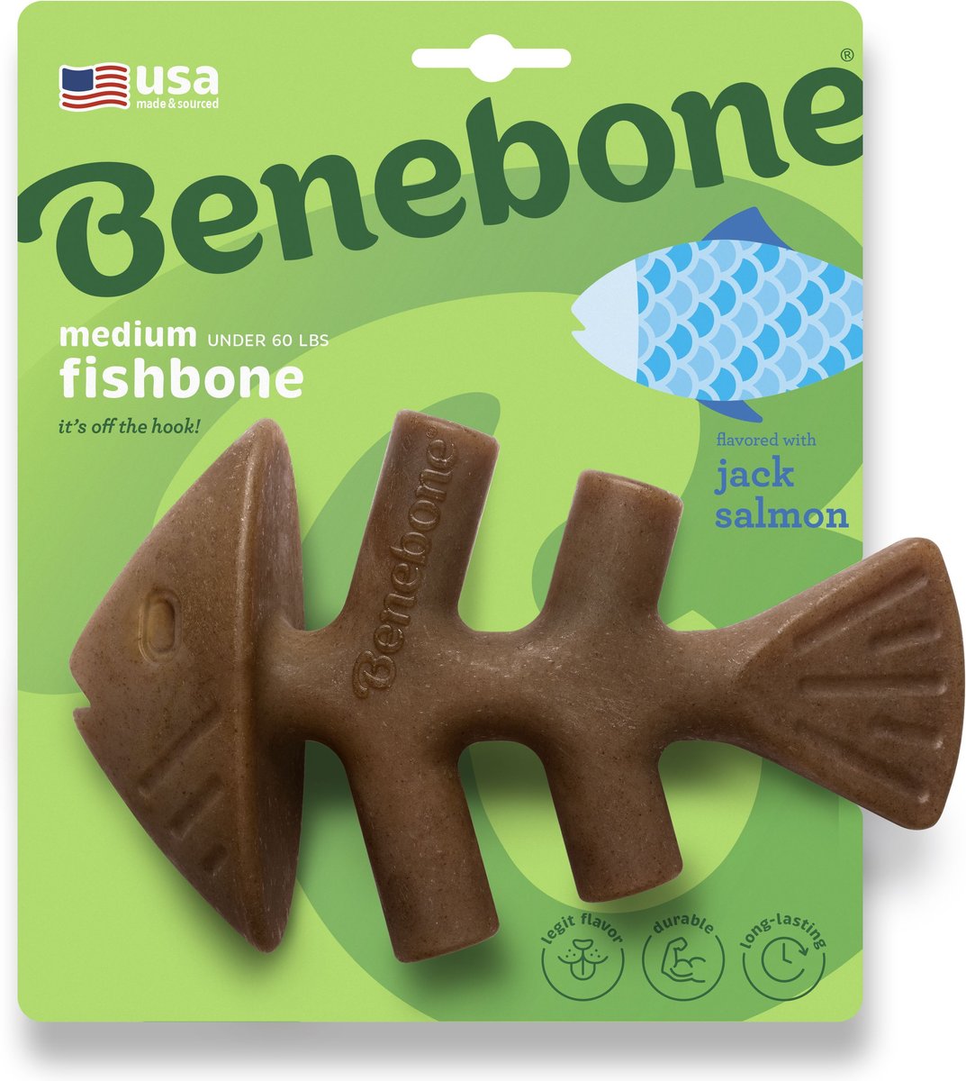 BENEBONE Fishbone Dog Chew Toy, Medium - Chewy.com