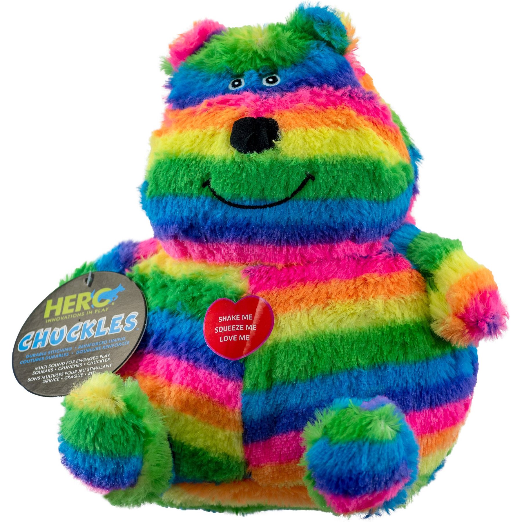 CAITEC Chuckle Bellies Bear Dog Toy - Chewy.com