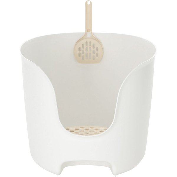 RICHELL PAW TRAX Rimmed Cat Litter Pan, White - Chewy.com