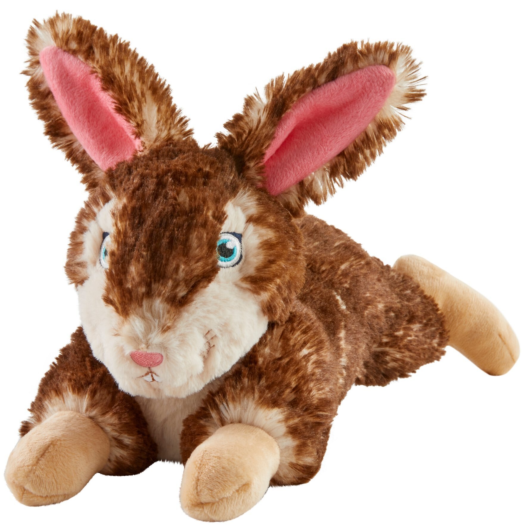 Questions and Answers about FRISCO Realistic Rabbit Plush Squeaky Dog Toy