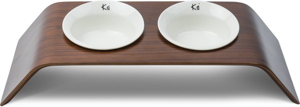 K1 PET DESIGN CapCap Dog & Cat Food Table, Walnut - Chewy.com