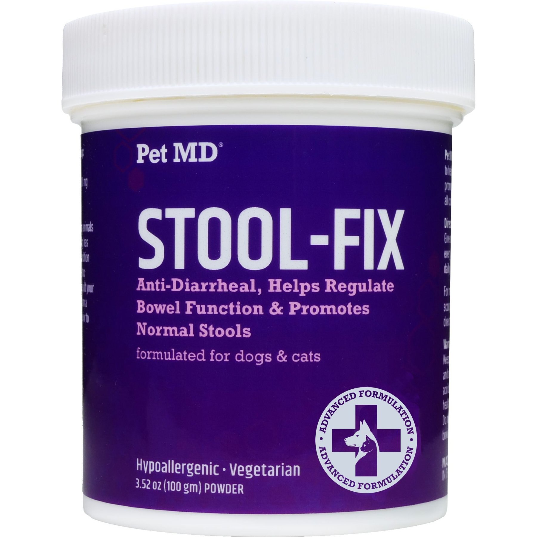 PET MD Stool-Fix Powdered Clay Anti Diarrhea Treatment for Upset ...